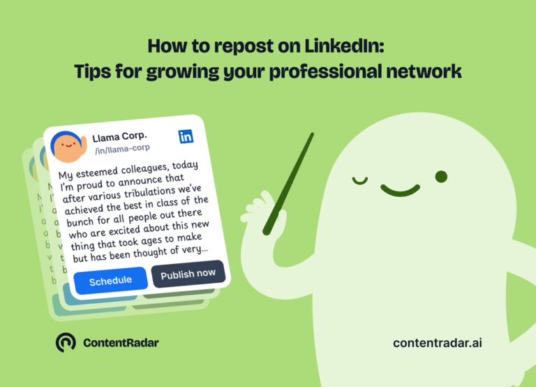 How to Repost on LinkedIn (Step by Step) - ContentRadar