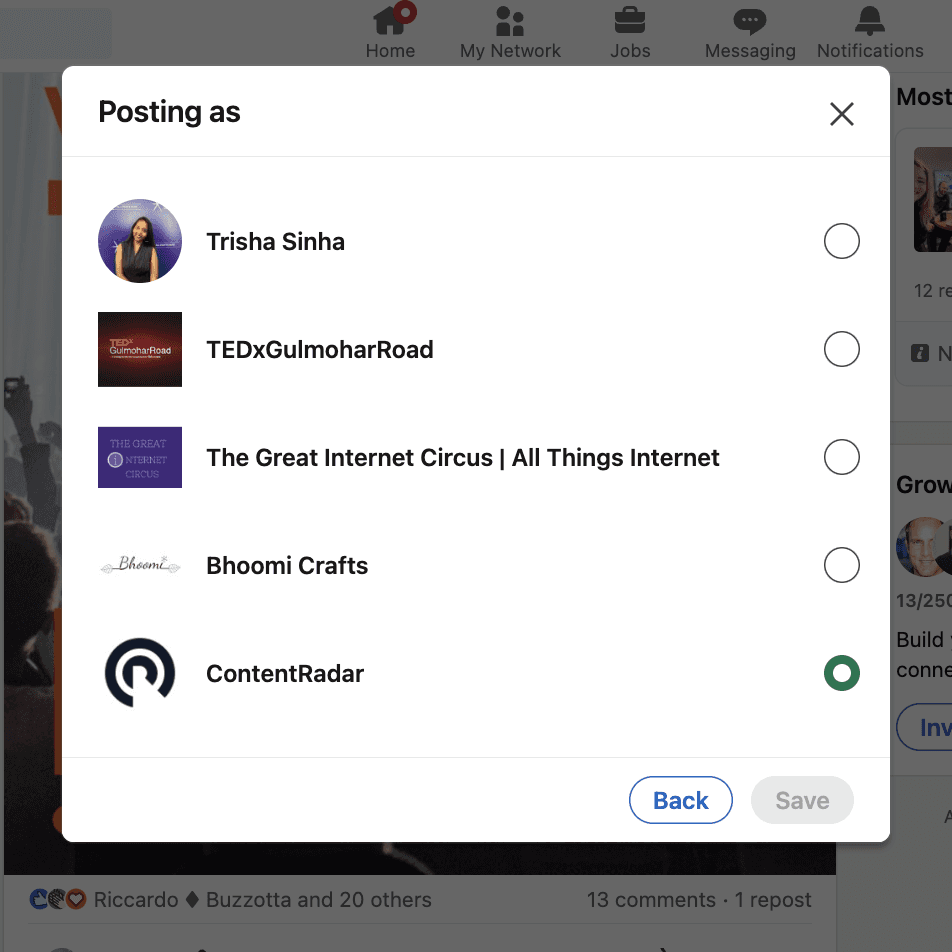 How to Repost on LinkedIn (Step by Step) - ContentRadar